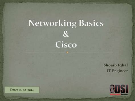Networking Basics And Cisco Pptx