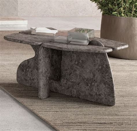 Medium Nesting Table Luxury Custom Fabrication Bespoke Stone Metal And Millwork For High End
