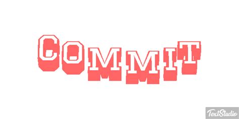Commit Word Animated  Logo Designs