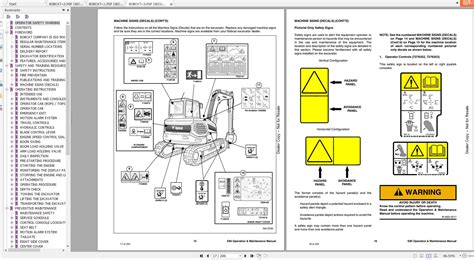 Bobcat Compact Excavator E85 Operation And Maintenance Manuals