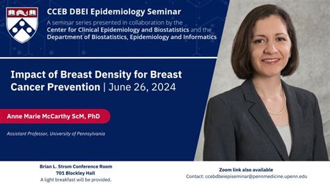 Penn Medicine Department Of Biostatistics Epidemiology And Informatics On Linkedin Anne Marie