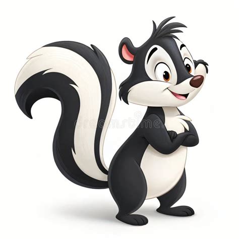 Cartoon Skunk Illustration Cute Character Stock Illustrations 1 835