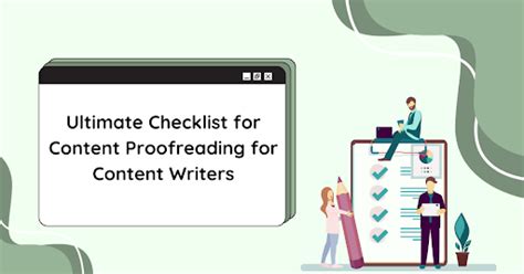 Ultimate Checklist For Content Proofreading A Comprehensive Guide By