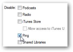 Disable And Remove ITunes Ping Button