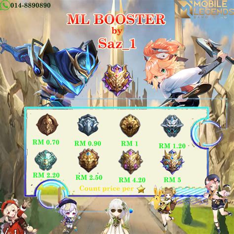 [promo ] Joki Ml Ml Booster Glory Shopee Malaysia
