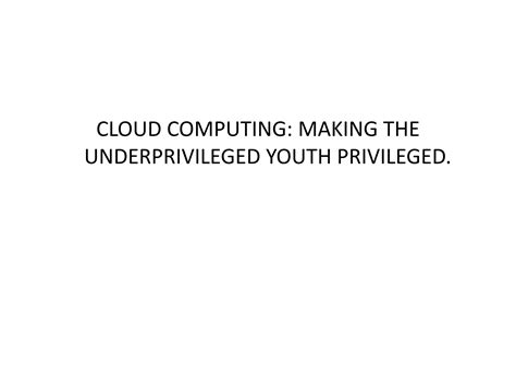 [challenge Future] Cloud Computing Ppt