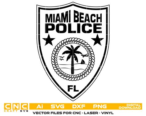 North Miami Beach Police Badge 62 North Miami Police Department Stock