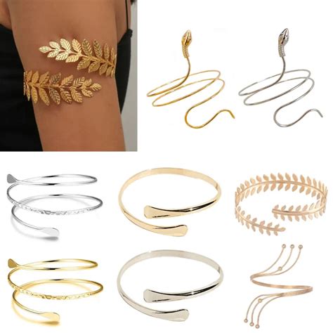 Gold Silver Arm Band Arm Cuff Collection Dagiba Jewelry