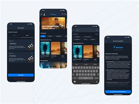 movie mobile application ui design by lay sengly on dribbble