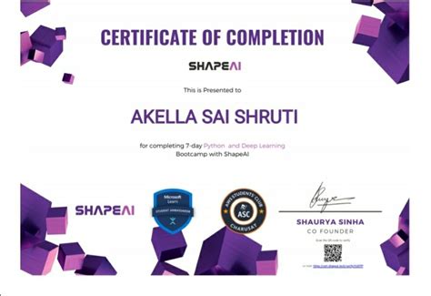 Shruti Akella On Linkedin Python Deeplearning Training Learning Share Shapeai Thankyou