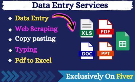 Do Data Entry Web Scraping Excel Typing Copy Paste By Jalpa Kumari