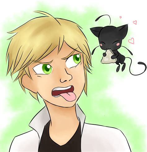 Adrien And Plagg Miraculous Ladybug Fan Art Fanpop