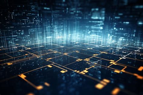Premium Ai Image Abstract Lines And Dots Connect Background Technology Connection Digital Data