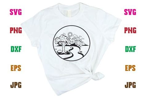 Landscape Svg Graphic By PrintSVG Creative Fabrica