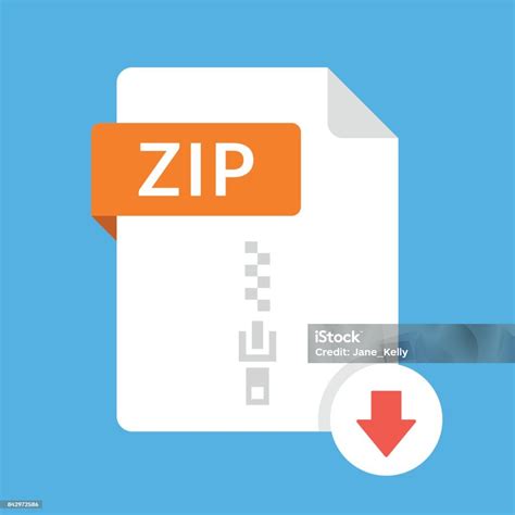 下載 zip 圖示檔與 zip 標籤和下箭頭標誌存檔檔案格式下載文檔概念平面設計向量圖示向量圖形及更多拉鍊圖片 拉鍊 檔案 圖示