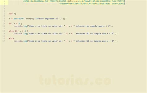 sentencia if else javascript comprobar relacional con algoritmo