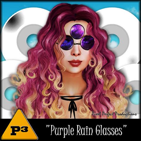 Second Life Marketplace Purple Rain Glasses
