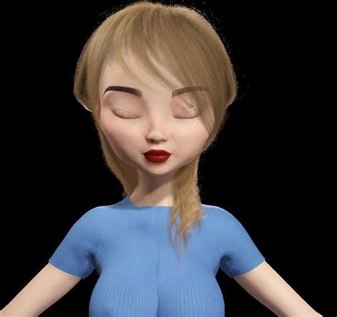 Anime Girl 3d Fully Rigged Blender Model 3d Model Rigged Cgtrader