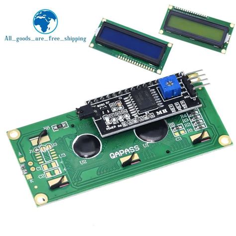 Lcd Module Blue Green Screen Iic I2c 1602 For Arduino 1602 Lcd Uno R3 Mega2560 Lcd1602 Sna9