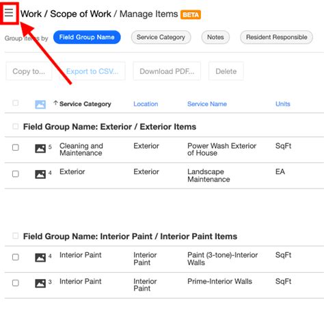 Manage Line Items Sitecapture