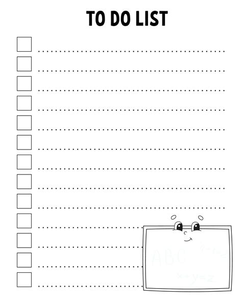Lista De Quehaceres Plantilla Imprimible Hoja Rayada Papel De