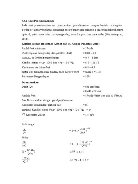 Unit Pra Sedimentasi Pdf