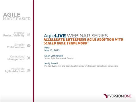 Pdf Agilelive Accelerate Enterprise Agile With The Scaled Agile Framework® Part I Dokumen