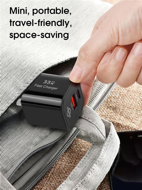 PDMAX W USB C Wall Charger Fast Charging USB C USB A Wall Charger