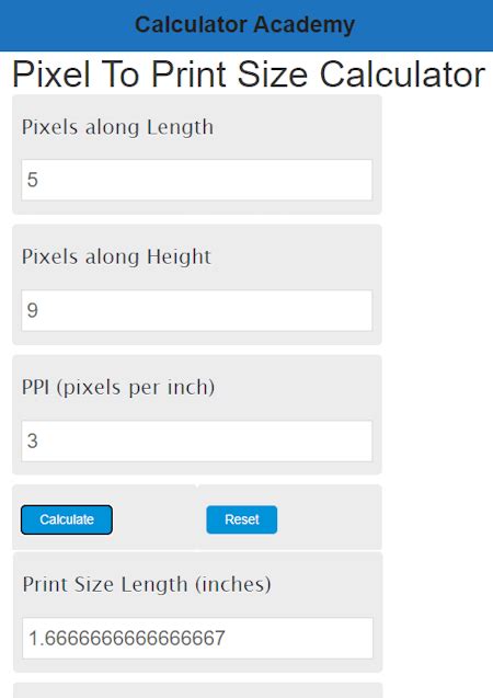 10 Best Free Online Pixels To Print Size Calculator Websites
