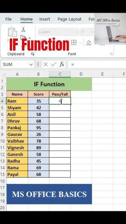 How To Use If Function In Excel Excel Smartphone Msoffice Exceltech Microsoft