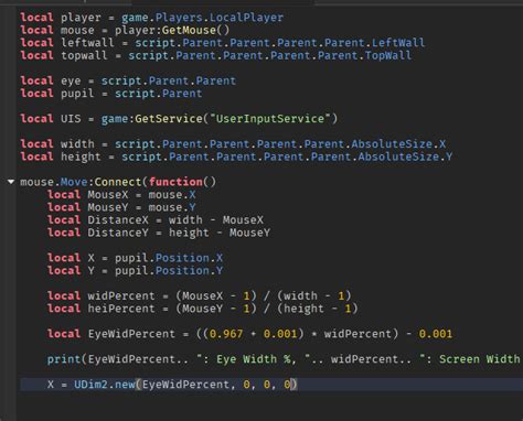 How Can I Make Eyes Follow My Cursor Scripting Support Developer
