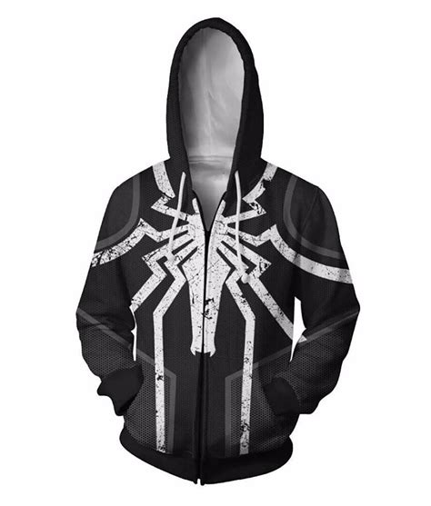 Black Spiderman Hoodie