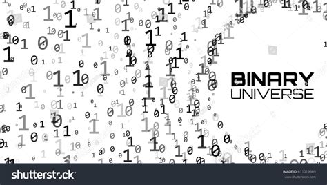 Vector Data Flow Visualization Grayscale Big Stock Vector Royalty Free