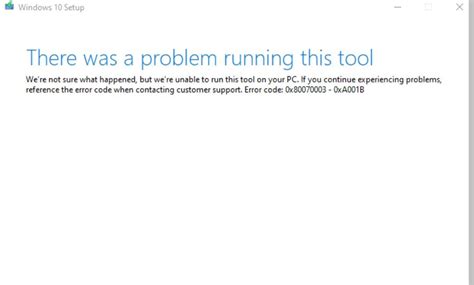 Windows 10 Installation Tool Error Rwindowshelp