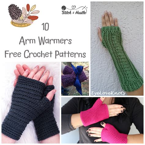 Crochet Arm Warmers Free Patterns Round Up — Stitch And Hustle