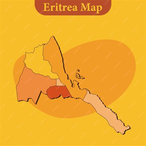 Premium Vector Eritrea Map Vector With Regions And Cities Lines And Full Every Region