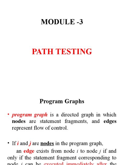 Module 3 St Part 2 Path And Data Flow Testing T1 Pdf