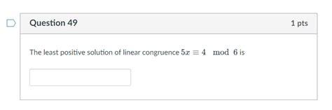 Solved The Least Positive Solution Of Linear Congruence