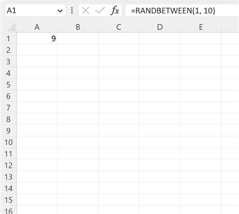 Excel Generate Random Number Between Range