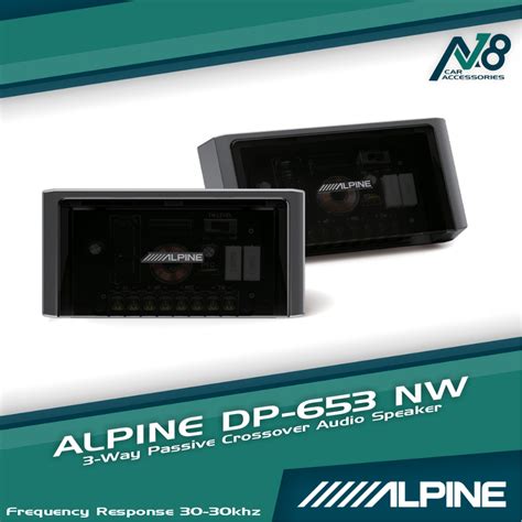 Alpine Dp 653 Nw 3 Way Passive Crossover Audio Speaker Genuine Shopee
