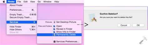 Tip Add Permanently Delete Option To Context Menus In Mac
