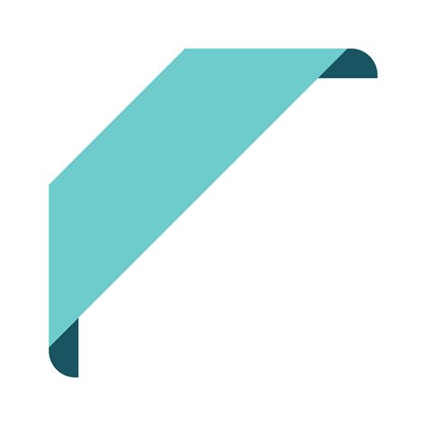 Flat Ribbon Edge Frame Corner 23932431 Png
