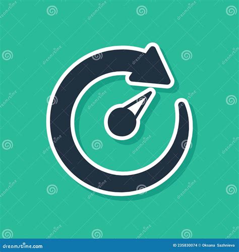 绿色背景中突显的蓝色数字测速仪图标 全局网络高速连接数据速率技术 向量例证 插画 包括有 商业 信息 235830074