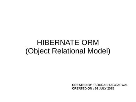 Hibernate Complete Training Ppt