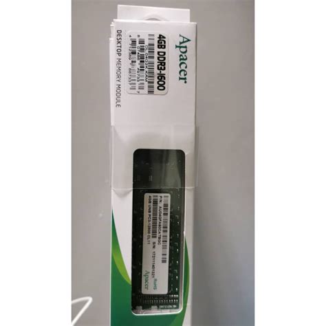 Apacer 4gb Ddr3 1600 Desktop Ram Memory New Shopee Philippines