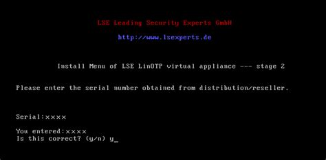 Online Installation LinOTP Documentation