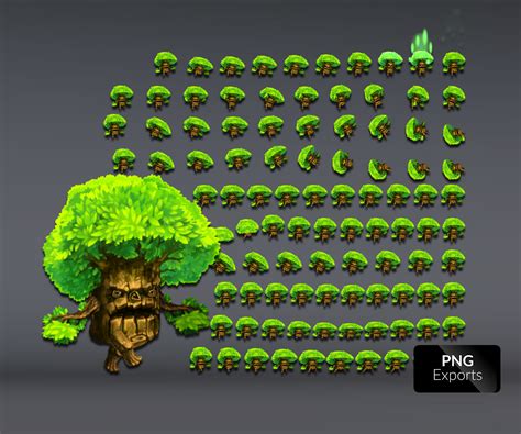 Walking Tree Character Sprite Game Art Partners