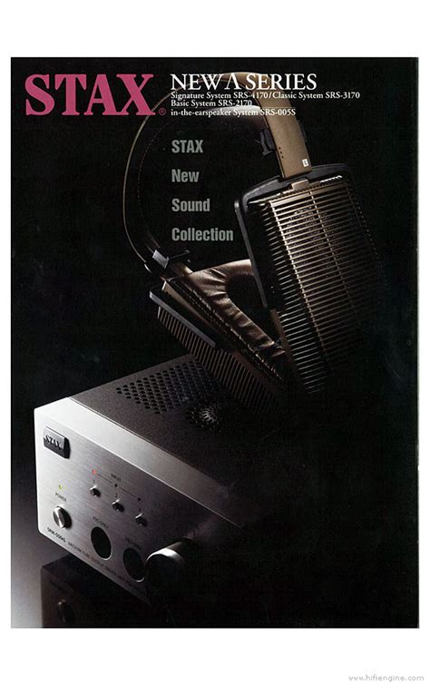 Stax New Lambda Series Product Catalogue Hifi Engine