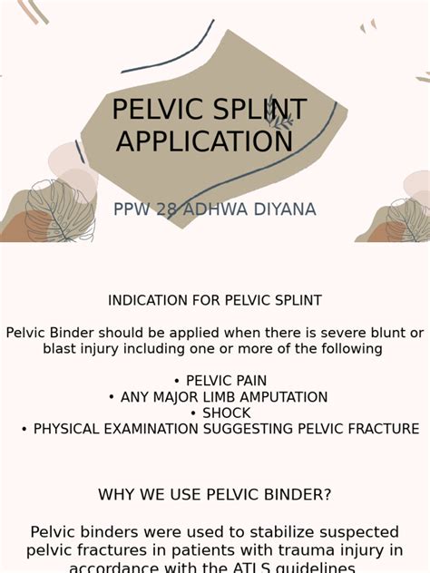 Pelvic Splint Application Pdf