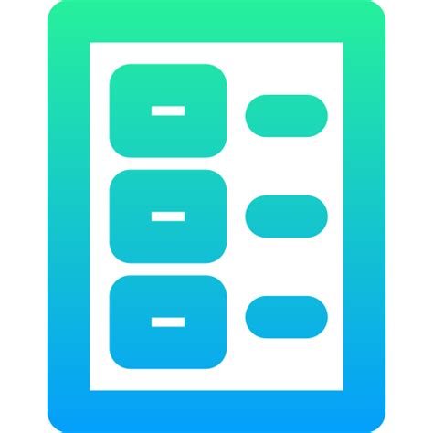 Document Generic Gradient Outline Icon
